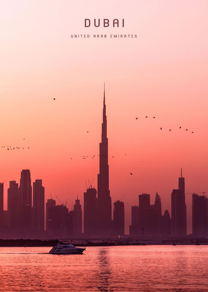 'Dubai ' Poster by Famous City | Displate