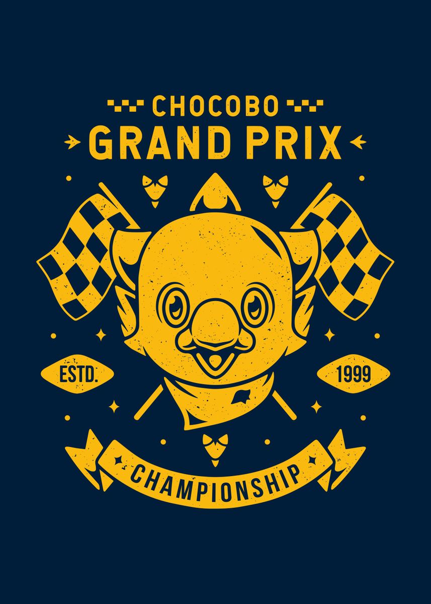 'Chocobo Grand Prix' Poster, picture, metal print, paint by Alundrart ...