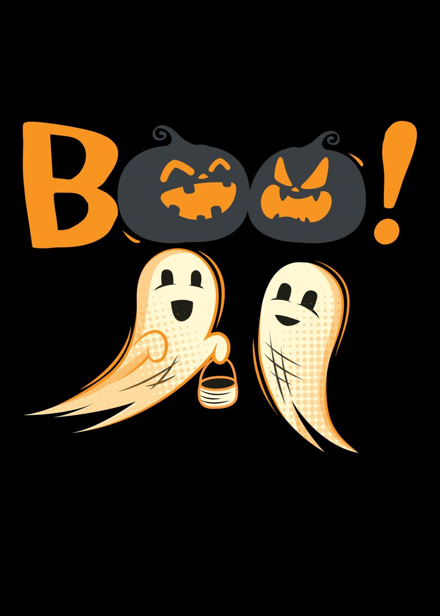 'Boo halloween' Poster, picture, metal print, paint by Trend Pick ...