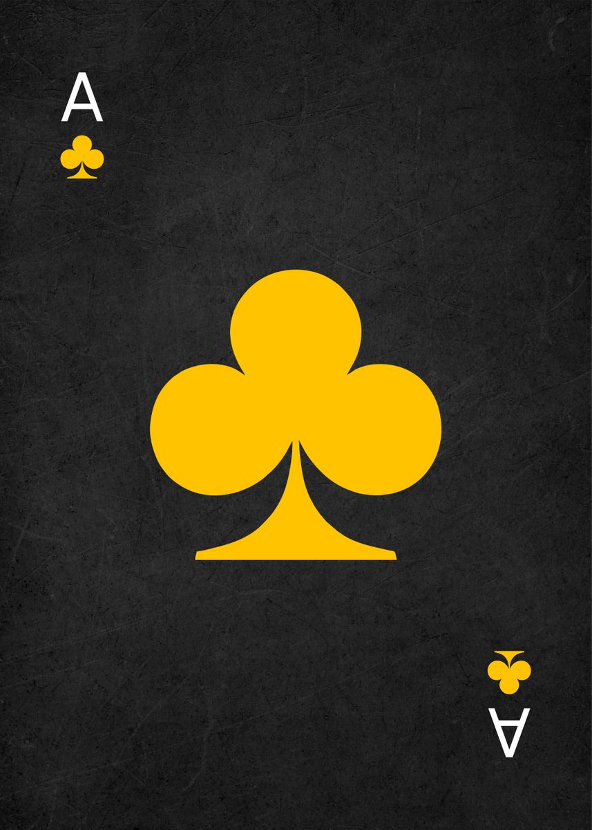 'ace of club sign' Poster by Bestselling Displate | Displate