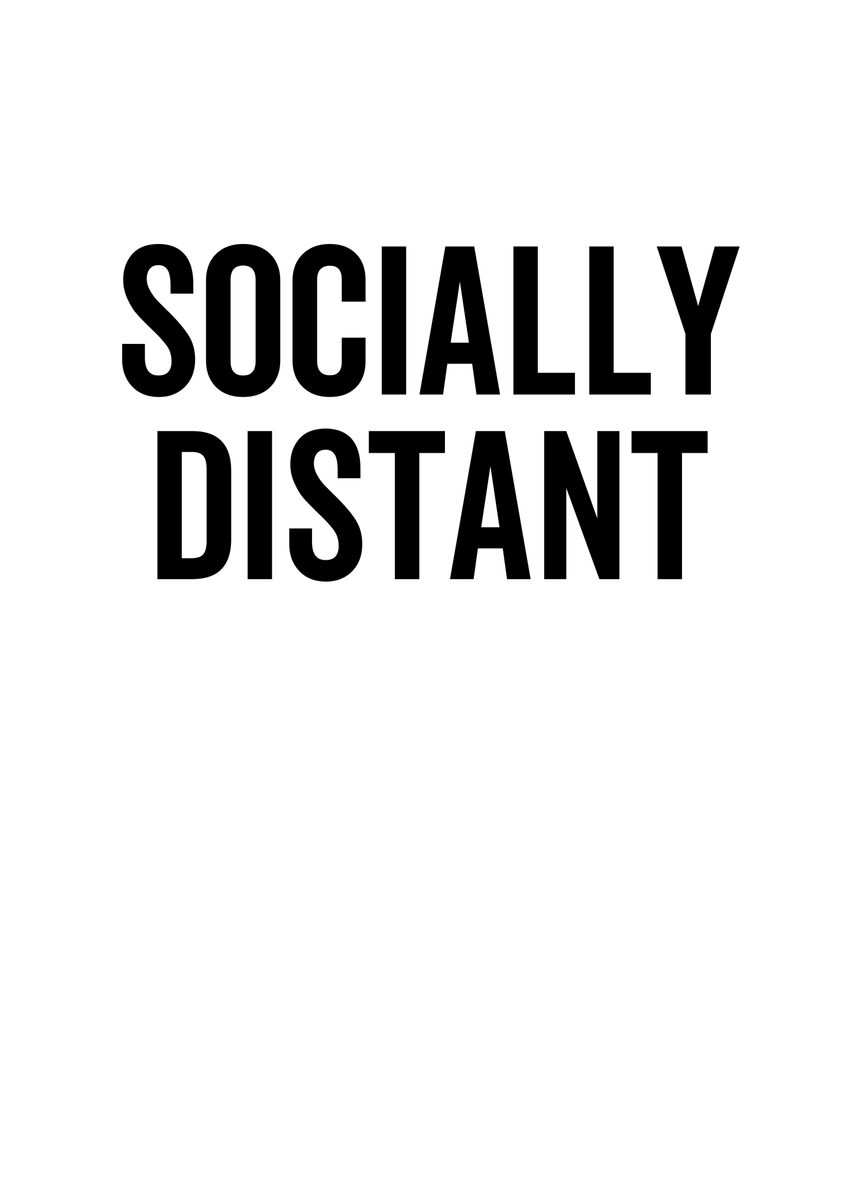 'Socially Distant' Poster, picture, metal print, paint by Francois ...