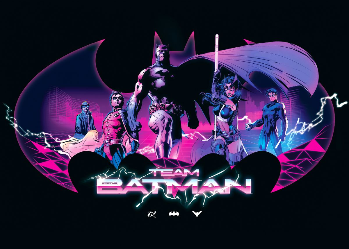 'Batman Team Up' Poster by DC Comics | Displate