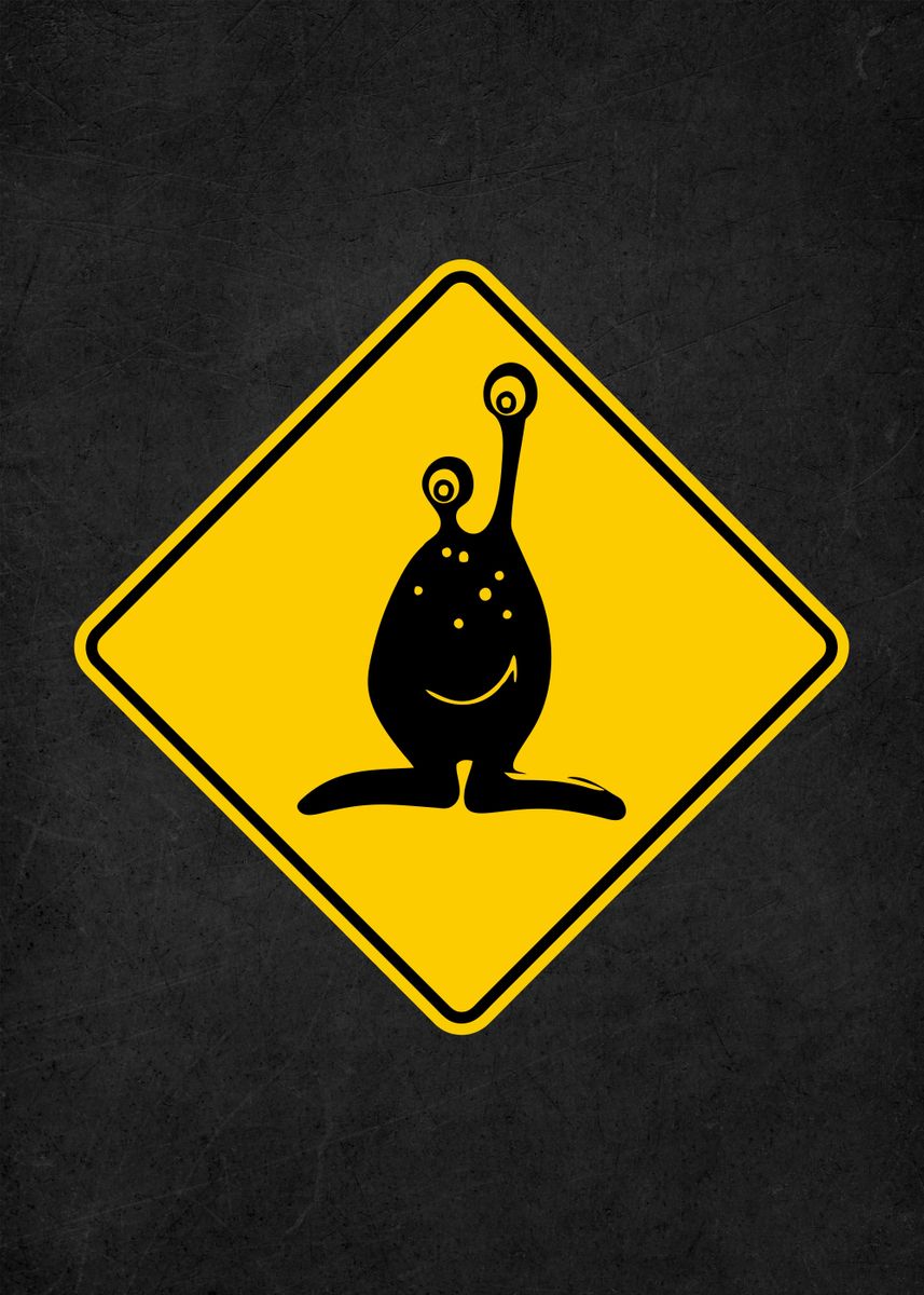 'alien sign' Poster by Bestselling Displate | Displate