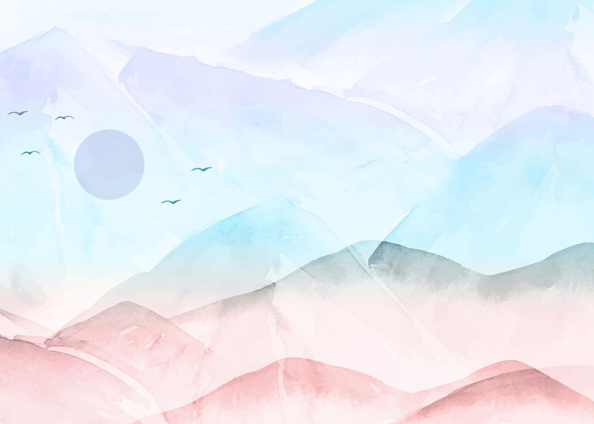 'Beautiful Landscape' Poster by Artistic Shop | Displate