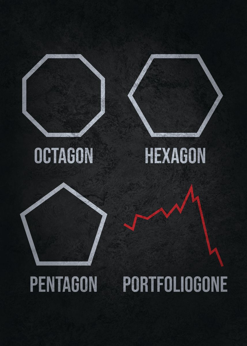 'Pentagon Portfolio Gone' Poster, picture, metal print, paint by CHAN ...