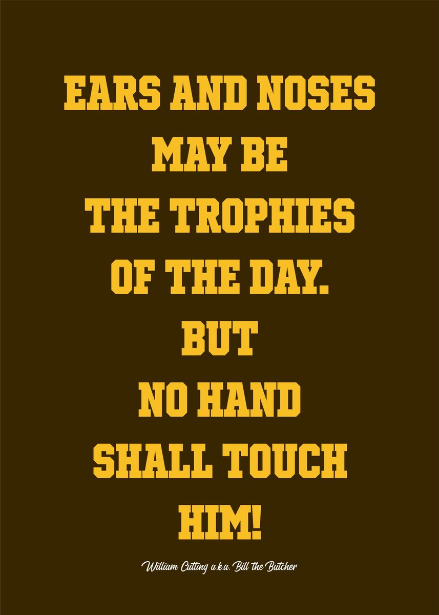 'the butcher quotes' Poster, picture, metal print, paint by New ...