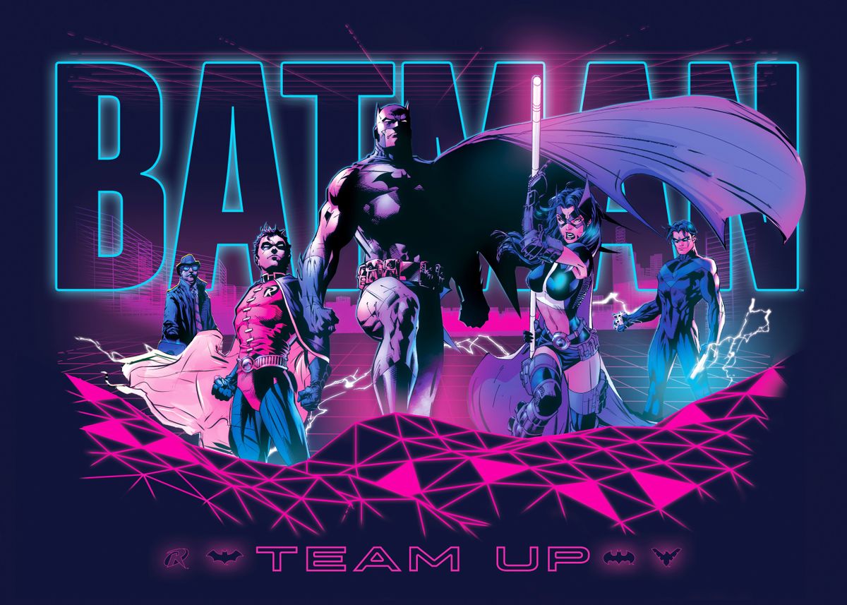 'Batman's Team' Poster by DC Comics | Displate