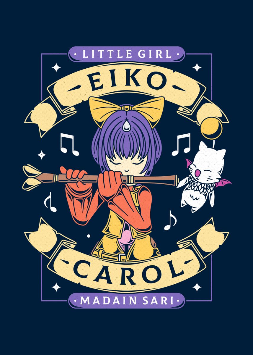'Final Fantasy 9 Eiko Carol' Poster, picture, metal print, paint by Alundrart | Displate