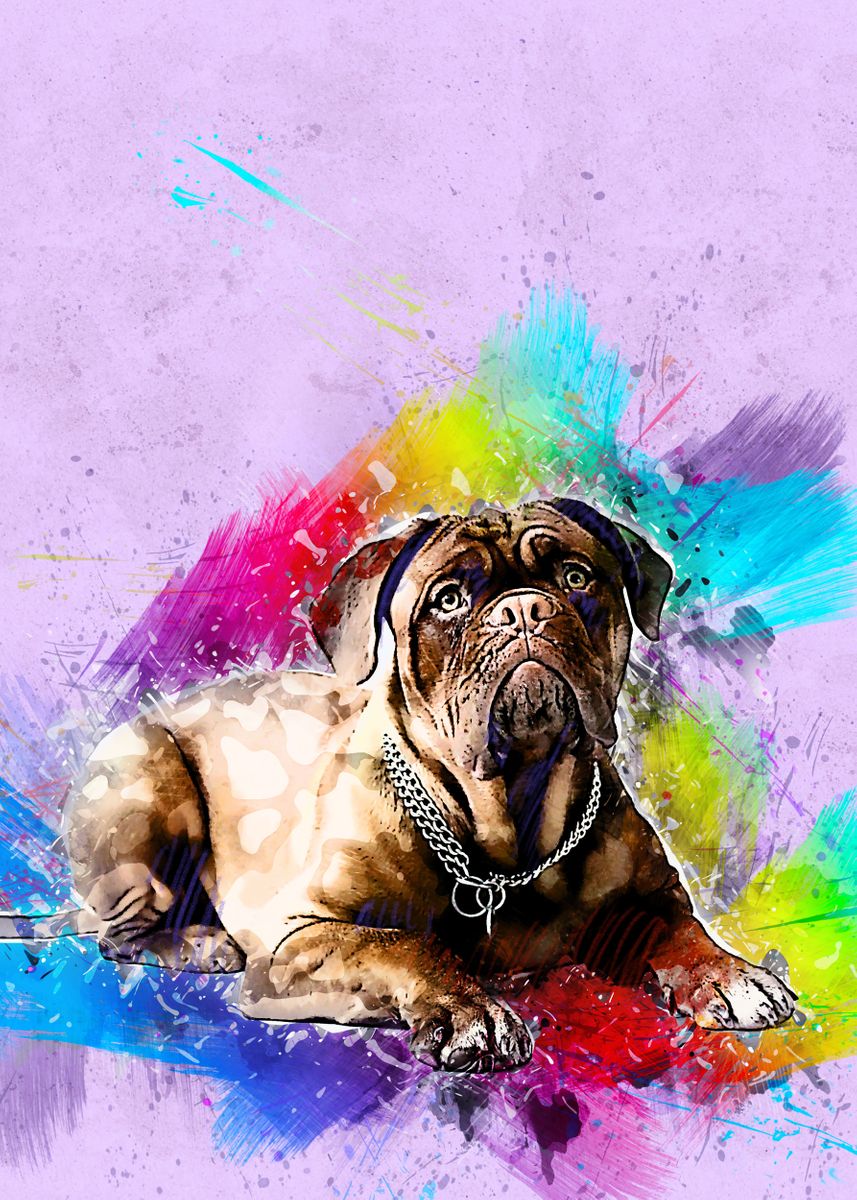 'Dog 40' Poster by TaTu Art | Displate