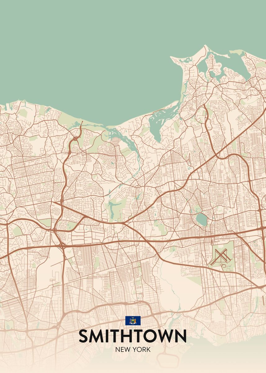 'Smithtown NY' Poster, picture, metal print, paint by IMR Designs ...