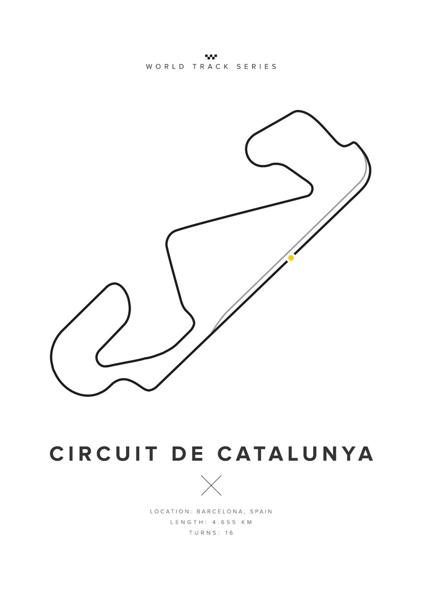 'Circuit de Catalunya Spain' Poster, picture, metal print, paint by ...