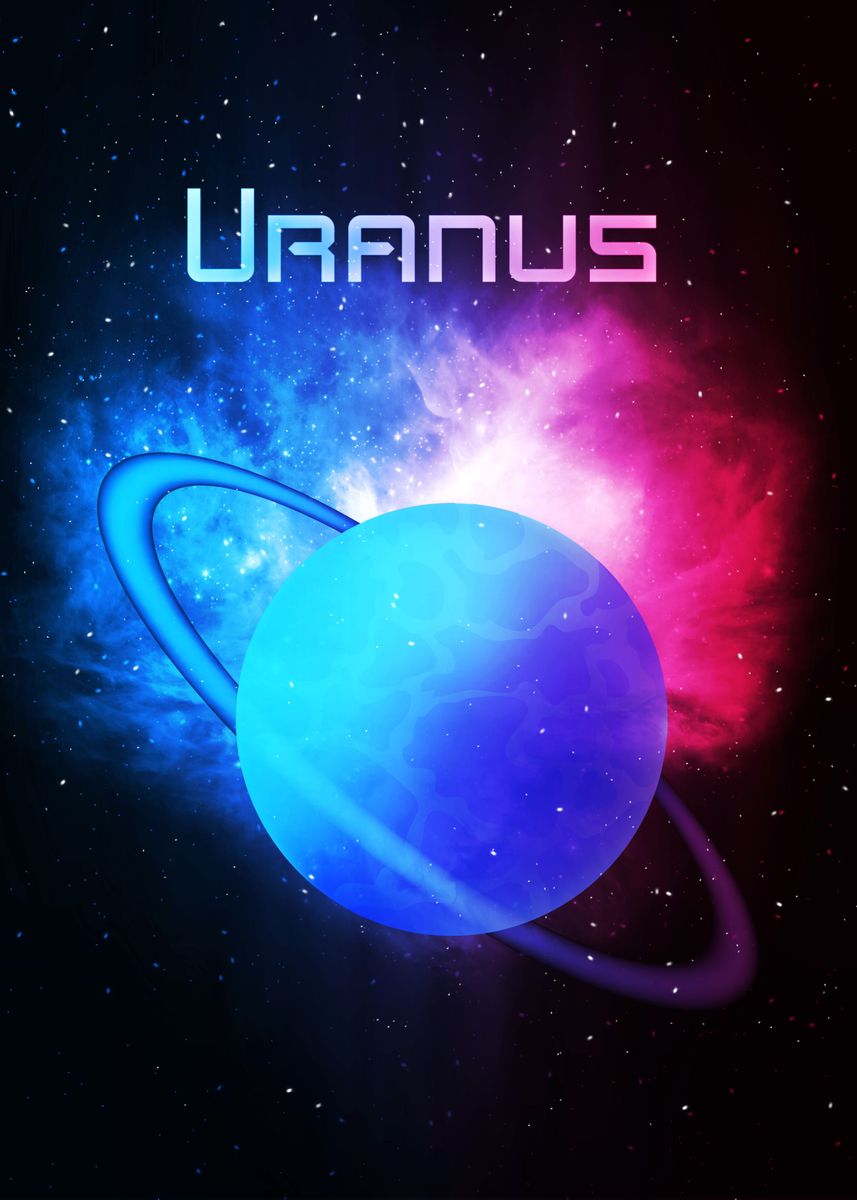 'Uranus' Poster, picture, metal print, paint by Black Iris | Displate