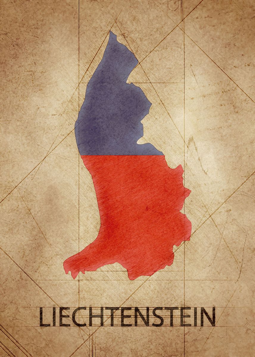 'Liechtenstein' Poster by Luvy | Displate