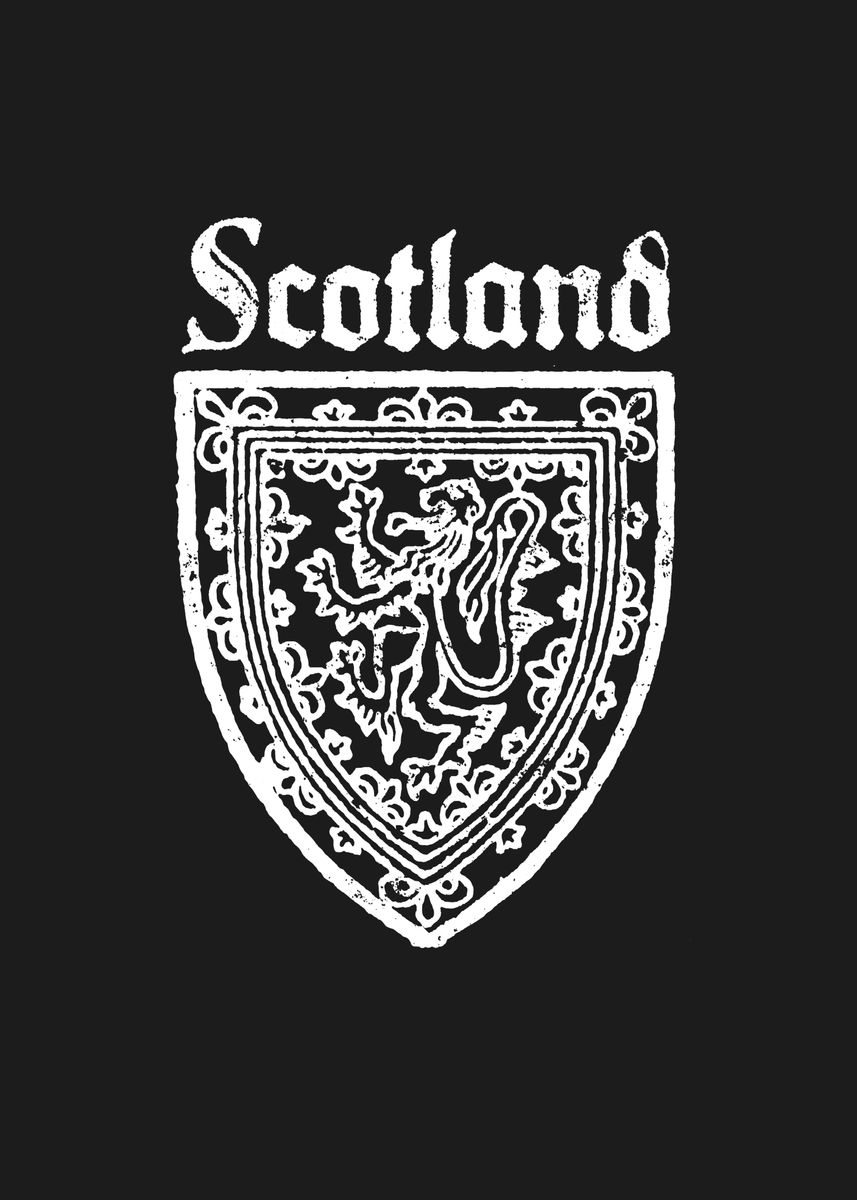 'Scotland Emblem Vintage' Poster by Foxxy Merch | Displate