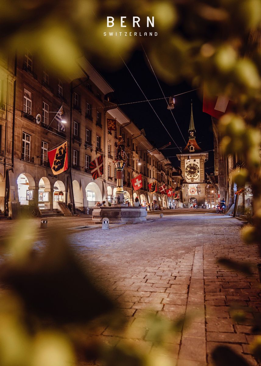 'Bern ' Poster, picture, metal print, paint by Travel Addict | Displate