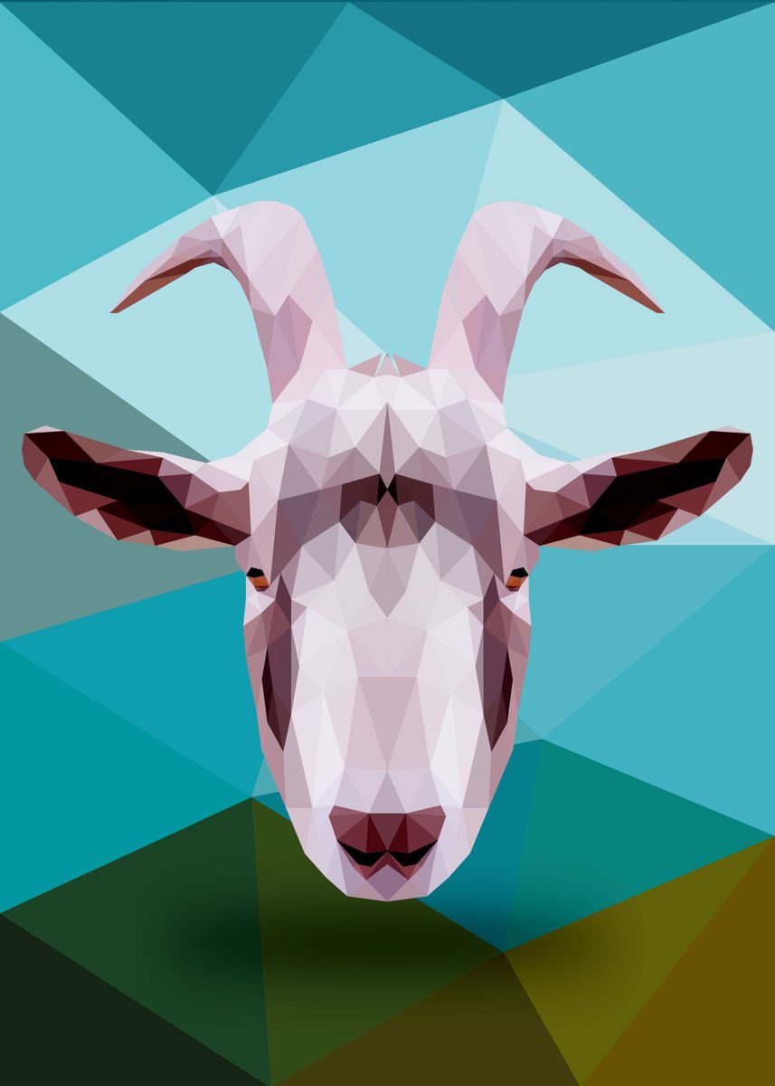 'Goat' Poster, picture, metal print, paint by toan nguyen | Displate