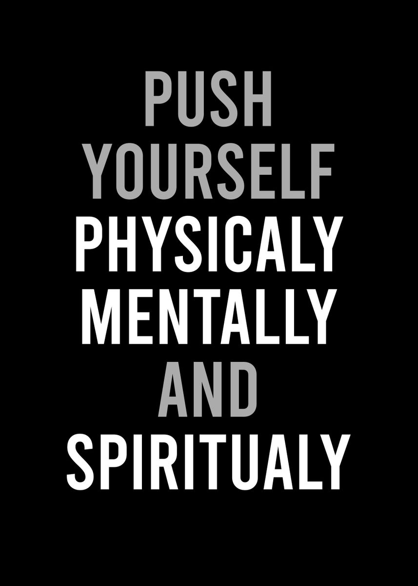 'motivational text art' Poster, picture, metal print, paint by ...