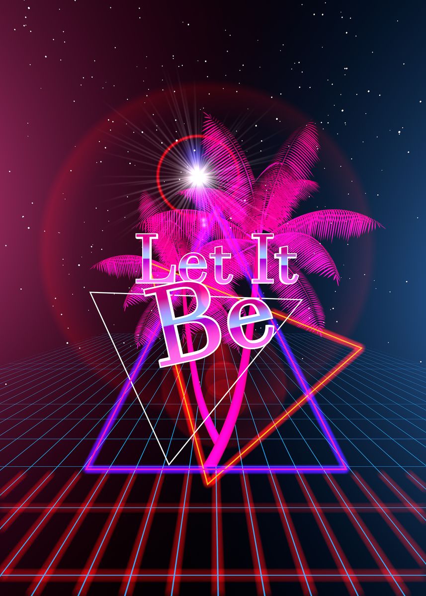 'Let it be ' Poster, picture, metal print, paint by 1x Merch | Displate