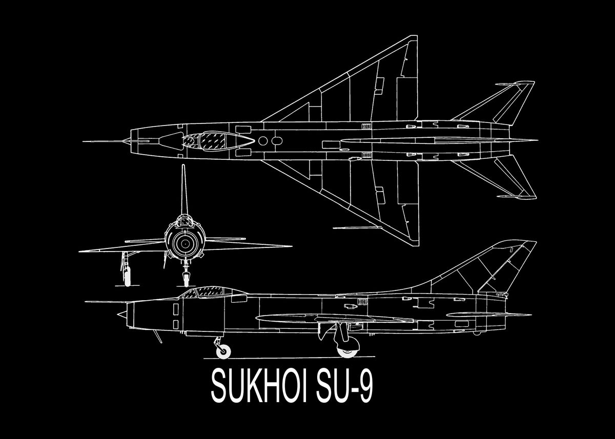 'Sukhoi Su9 ' Poster by TheGolden Hand | Displate