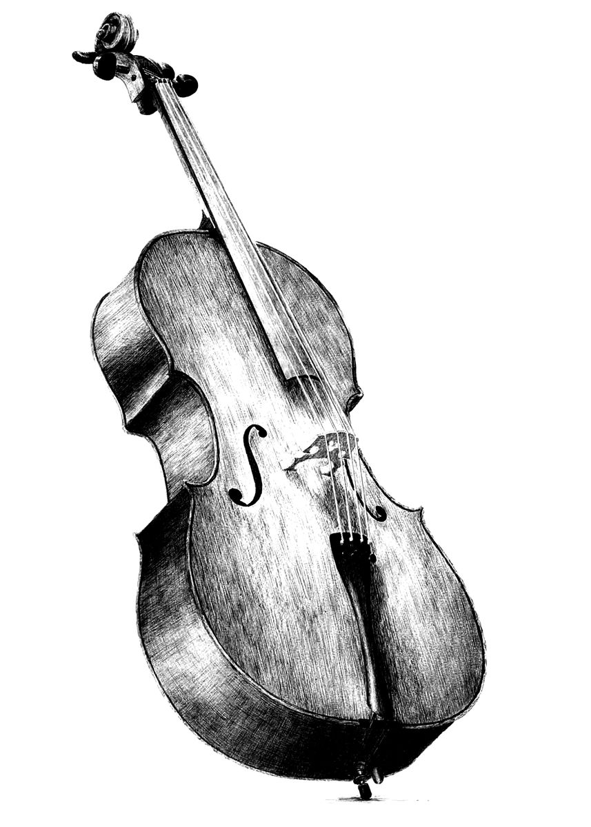 'Cello' Poster, picture, metal print, paint by RamiroARodriguez | Displate