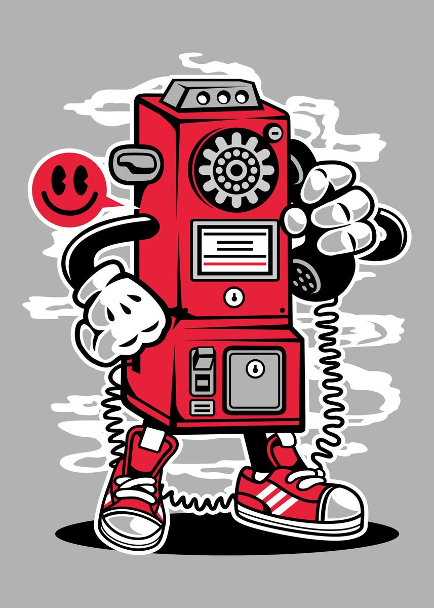 'payphone' Poster, picture, metal print, paint by Azlan Xavier | Displate