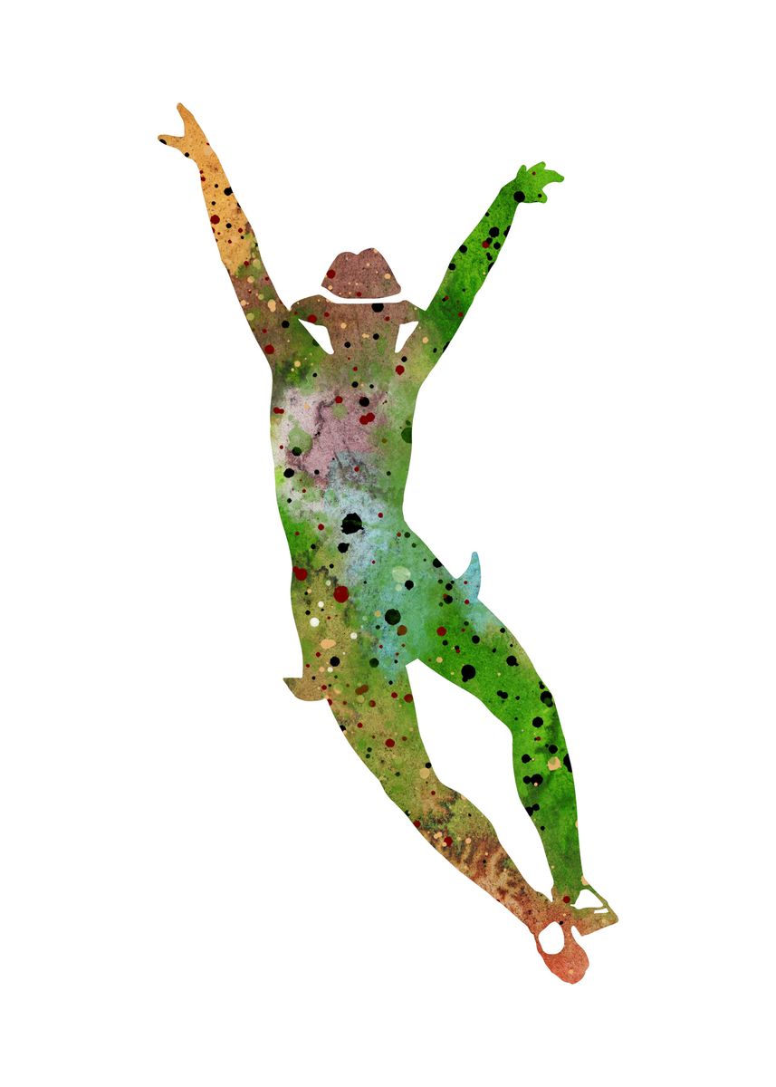 'Tap dancing girl ' Poster, picture, metal print, paint by RosaliasArt ...