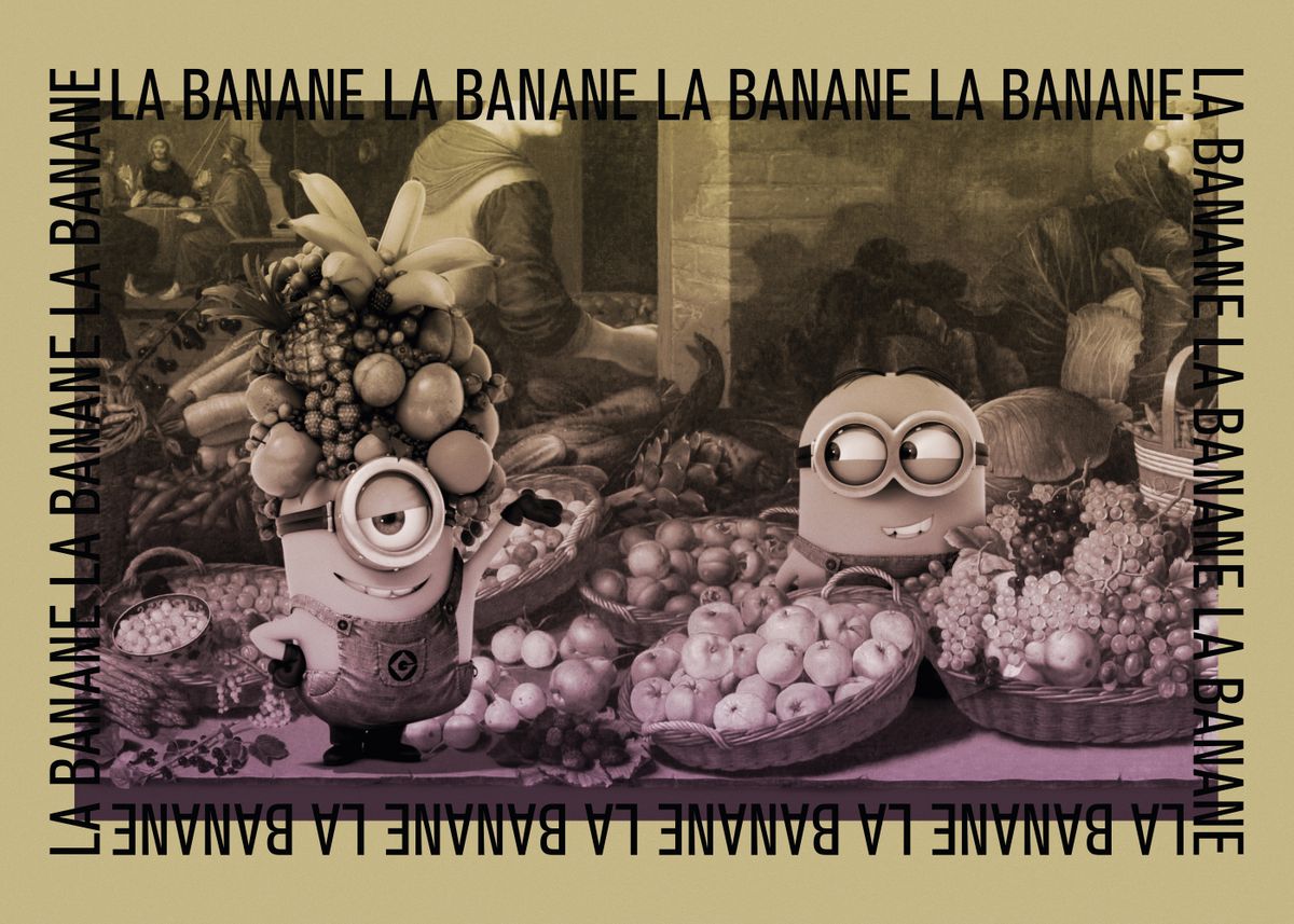 'Minion Fruit Feast' Poster by Minions | Displate