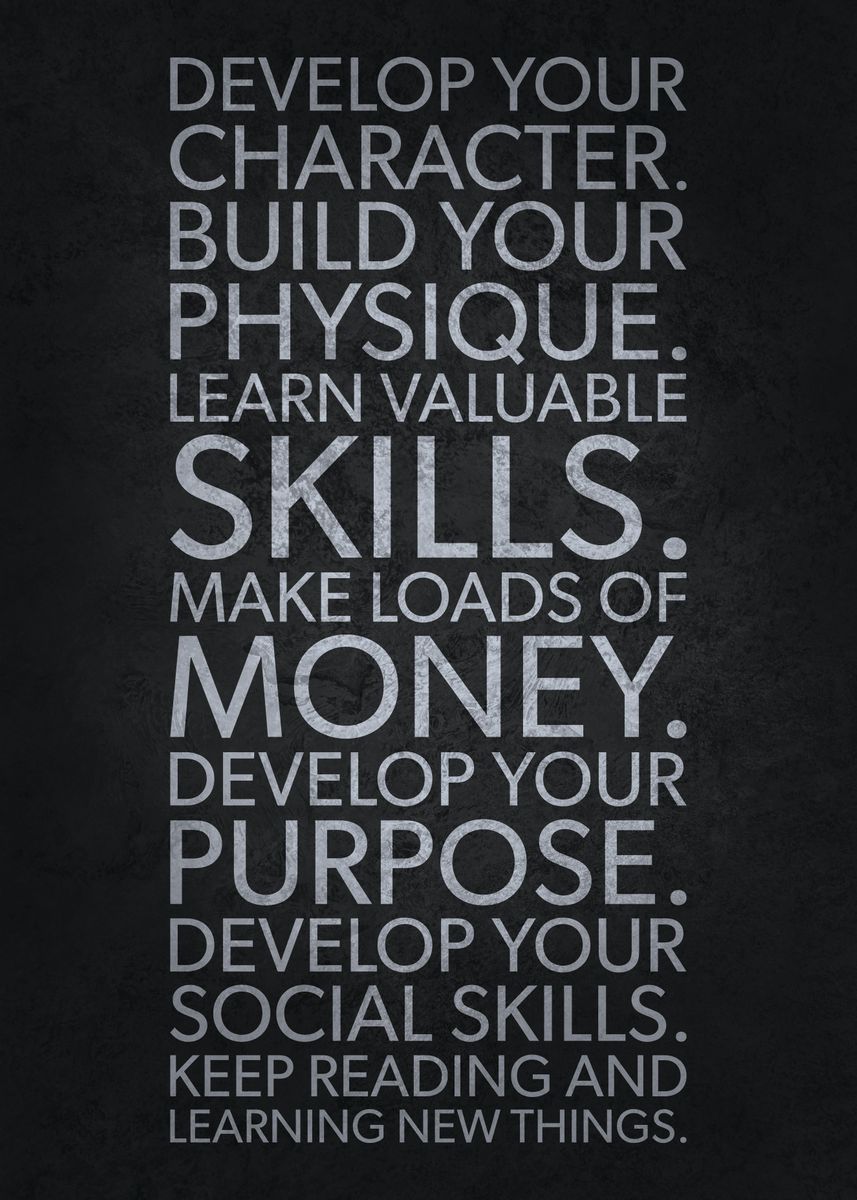 'Daily Success Habits' Poster, picture, metal print, paint by CHAN ...