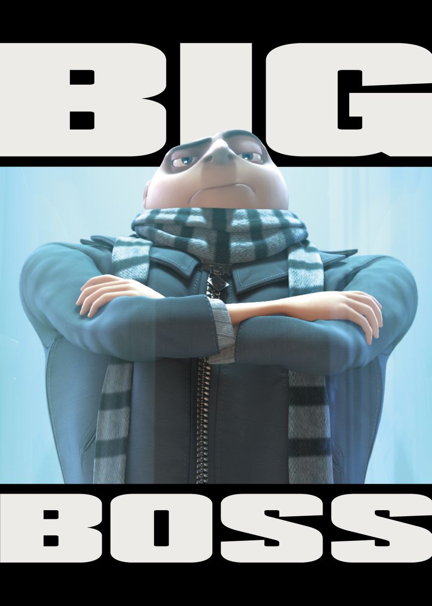 'Big Boss' Poster, picture, metal print, paint by Minions | Displate