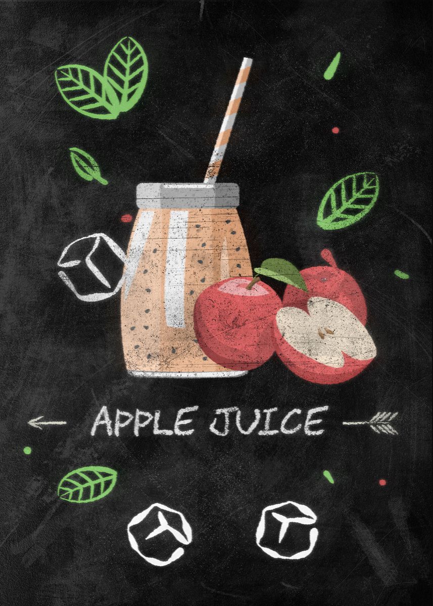 'Apple Juice' Poster by Audai | Displate
