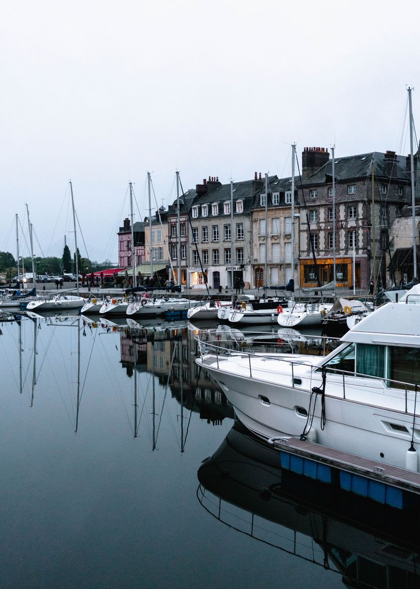 'Boat in Dock' Poster, picture, metal print, paint by Sam Gong | Displate