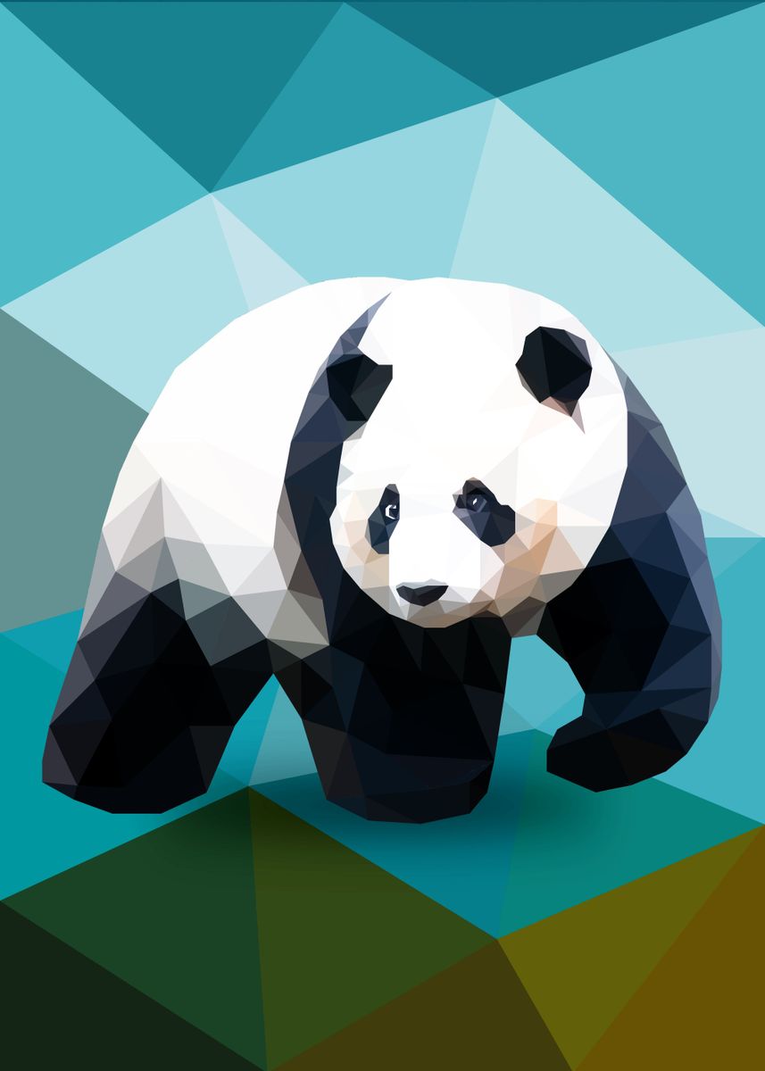 'Panda' Poster by toan nguyen | Displate
