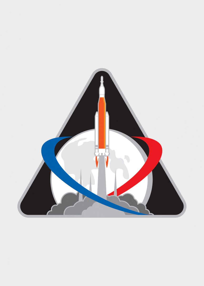 'Artemis I Logo White' Poster, picture, metal print, paint by NASA ...