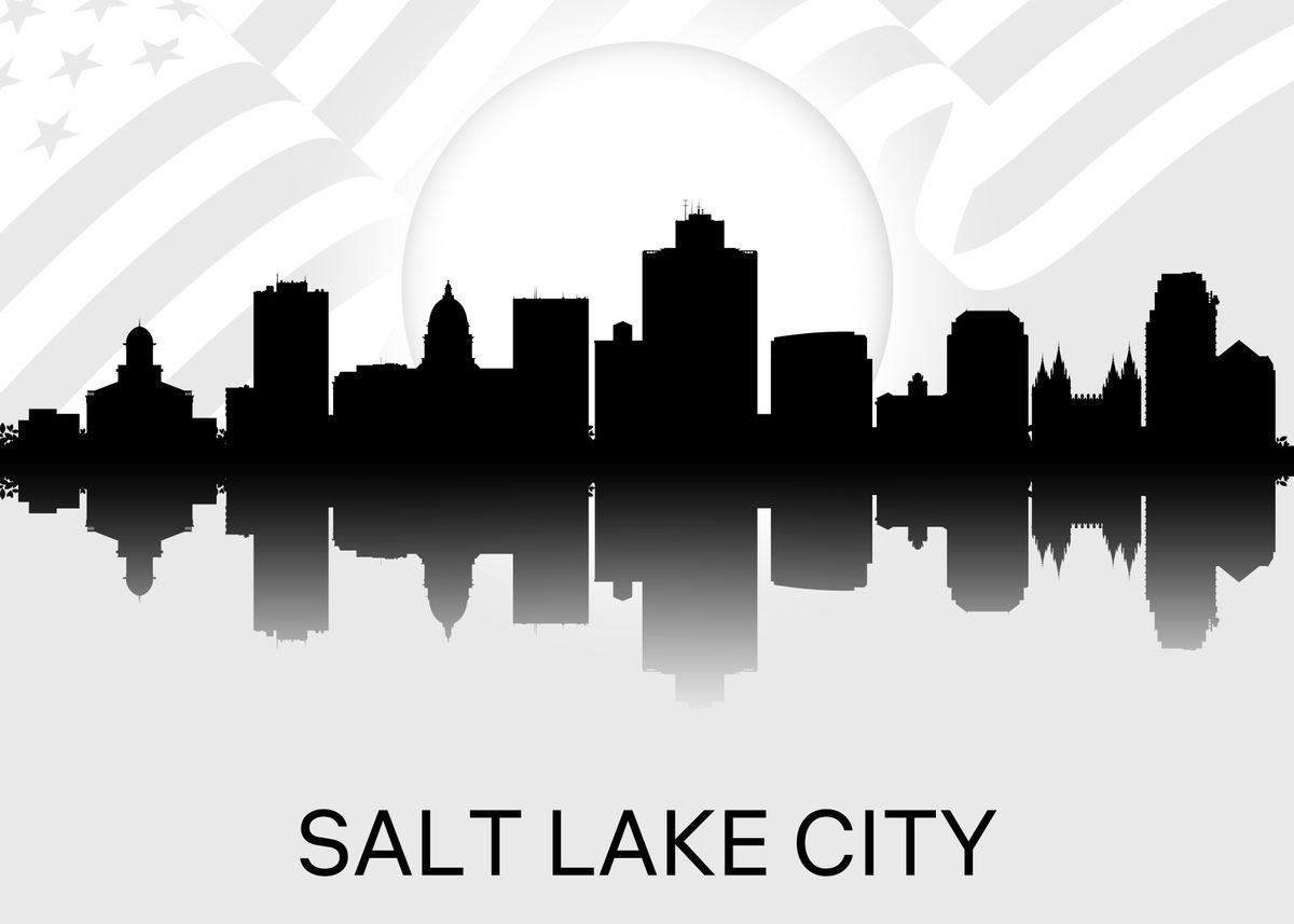 'Salt lake city' Poster by Farwell Florentino | Displate