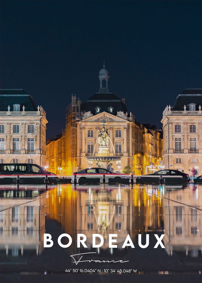 'Bordeaux' Poster, picture, metal print, paint by Nato Manzolli | Displate
