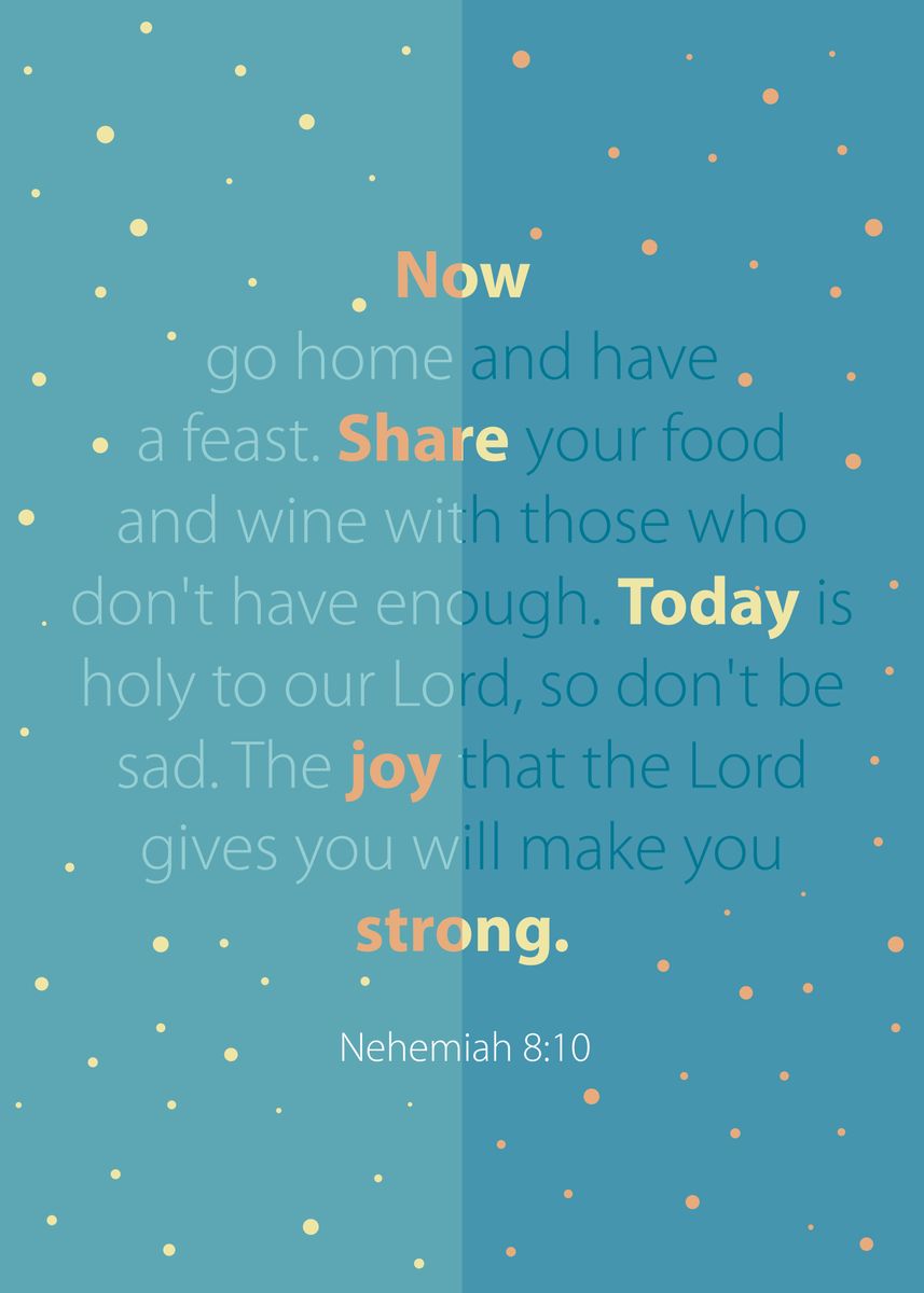 'Bible Verse about Sharing' Poster, picture, metal print, paint by Kath ...