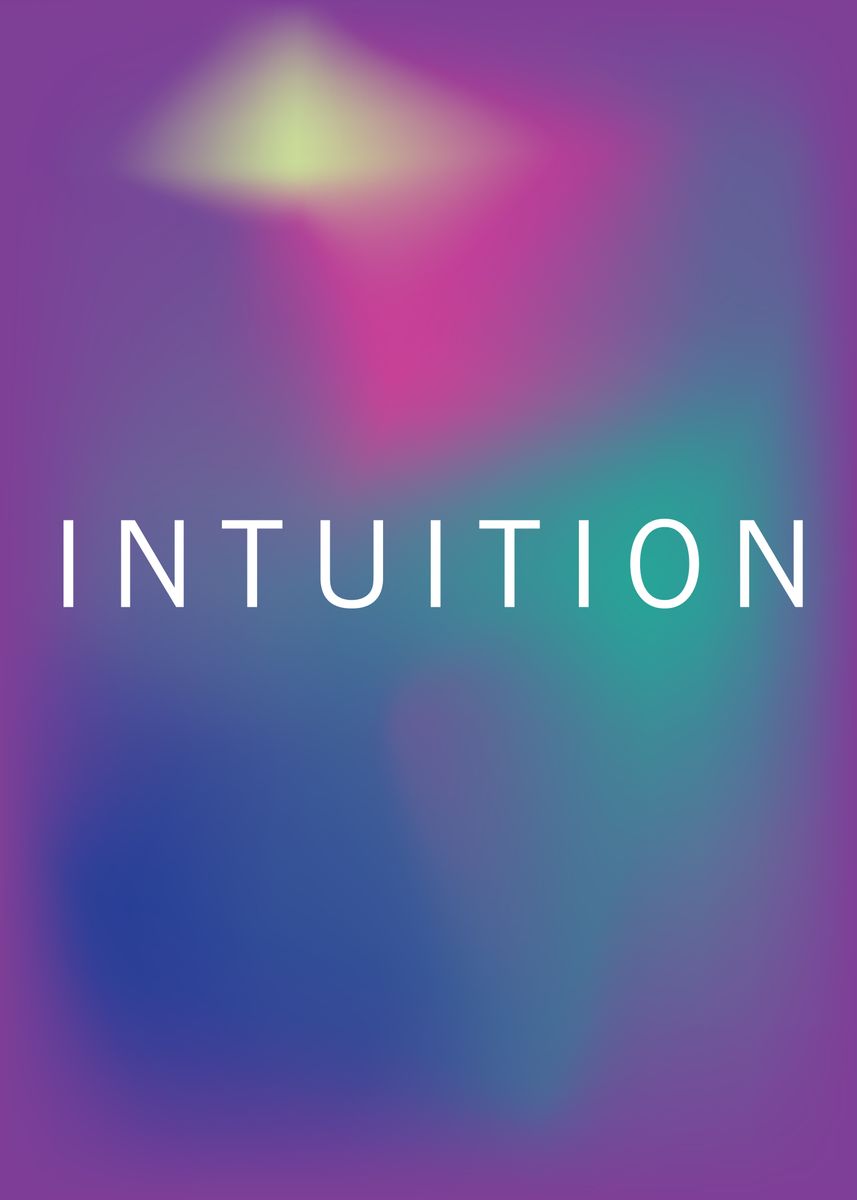 'Intuition Gradient Poster' Poster, picture, metal print, paint by Jash ...