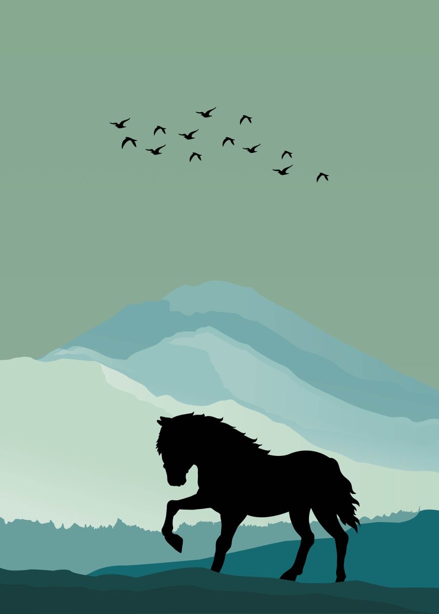 'Horse Animal' Poster by Eleonoraso | Displate
