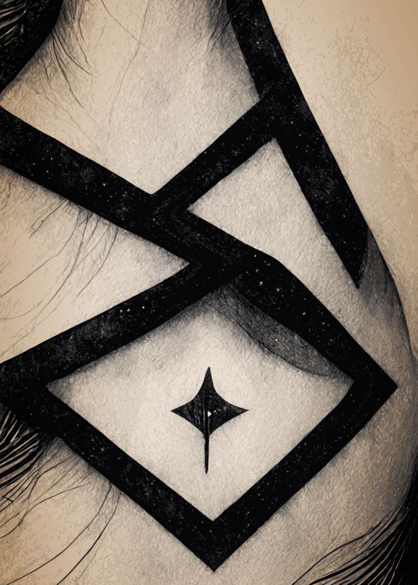 'Pagan Line Art Drawing' Poster, picture, metal print, paint by ...