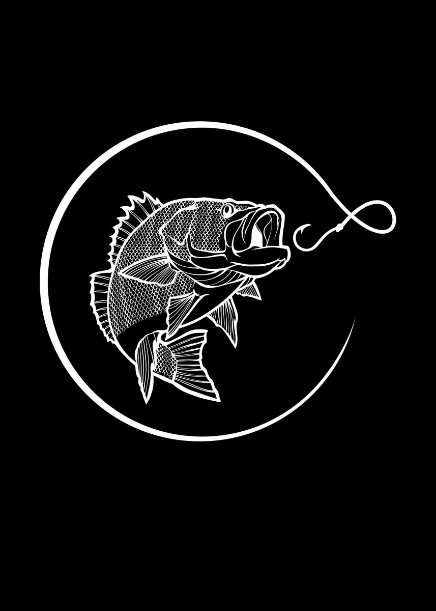 'Fishing' Poster, picture, metal print, paint by bananadesign | Displate