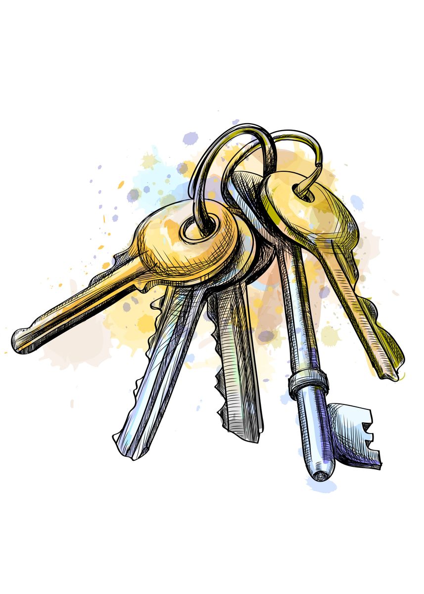 'Bunch of keys' Poster by Tran Duc Hieu | Displate