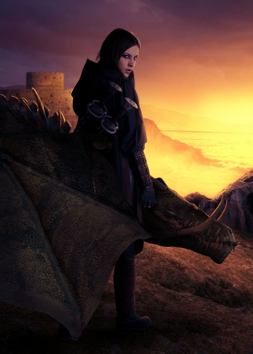 'Dragon Rider' Poster by Alex Perkins | Displate