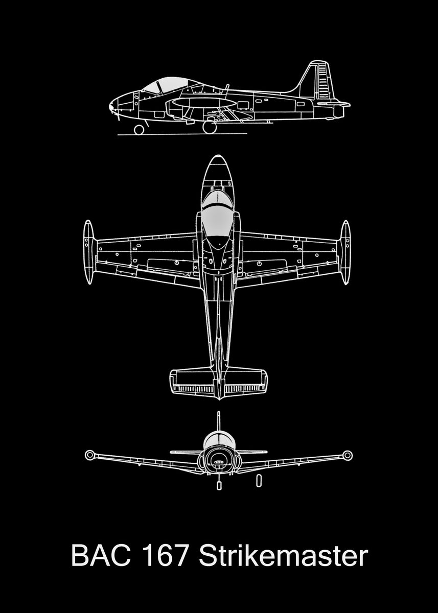 'BAC 167 Strikemaster ' Poster by Spring Flower | Displate