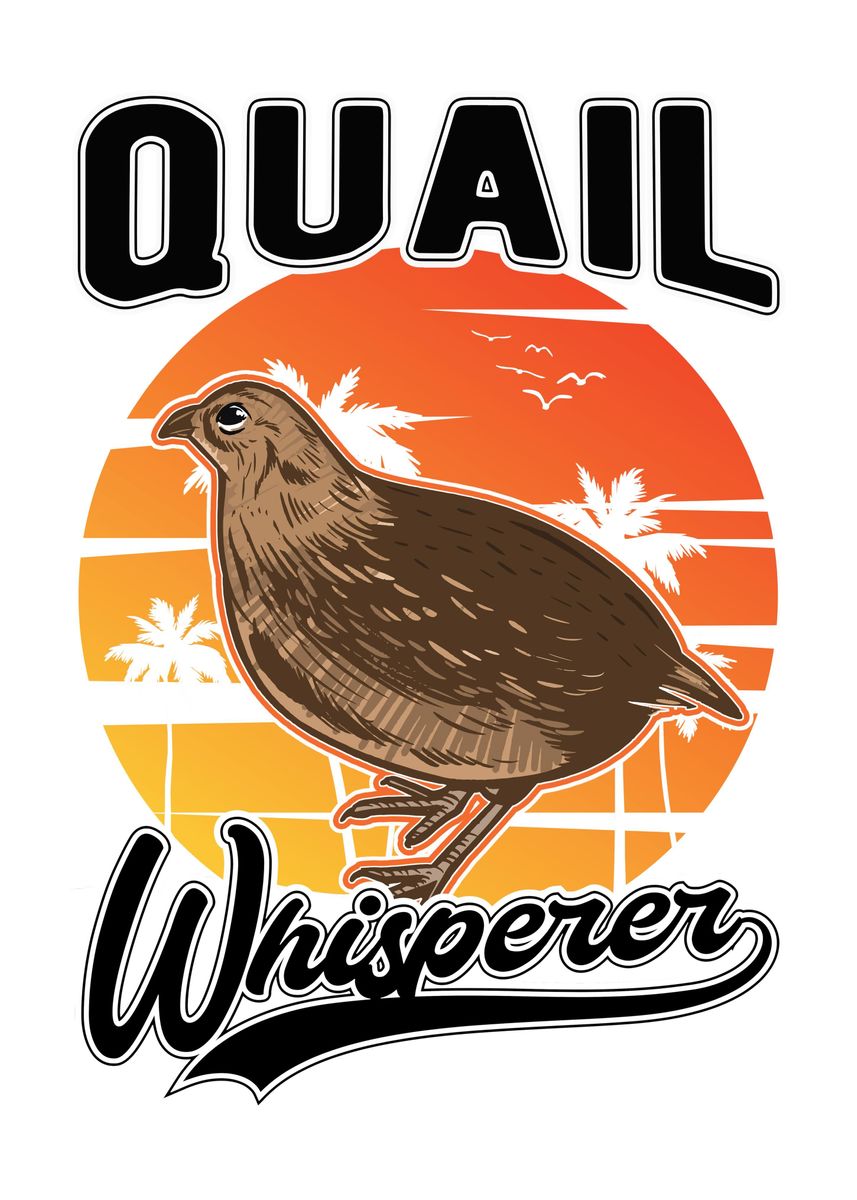 'Quail Breeder Quail Gift' Poster, picture, metal print, paint by ...