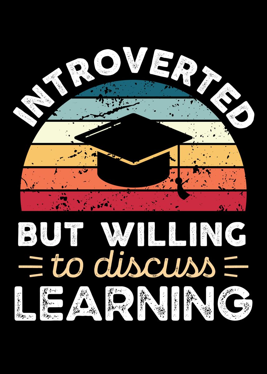 'Introverted Learning' Poster, picture, metal print, paint by Phil ...