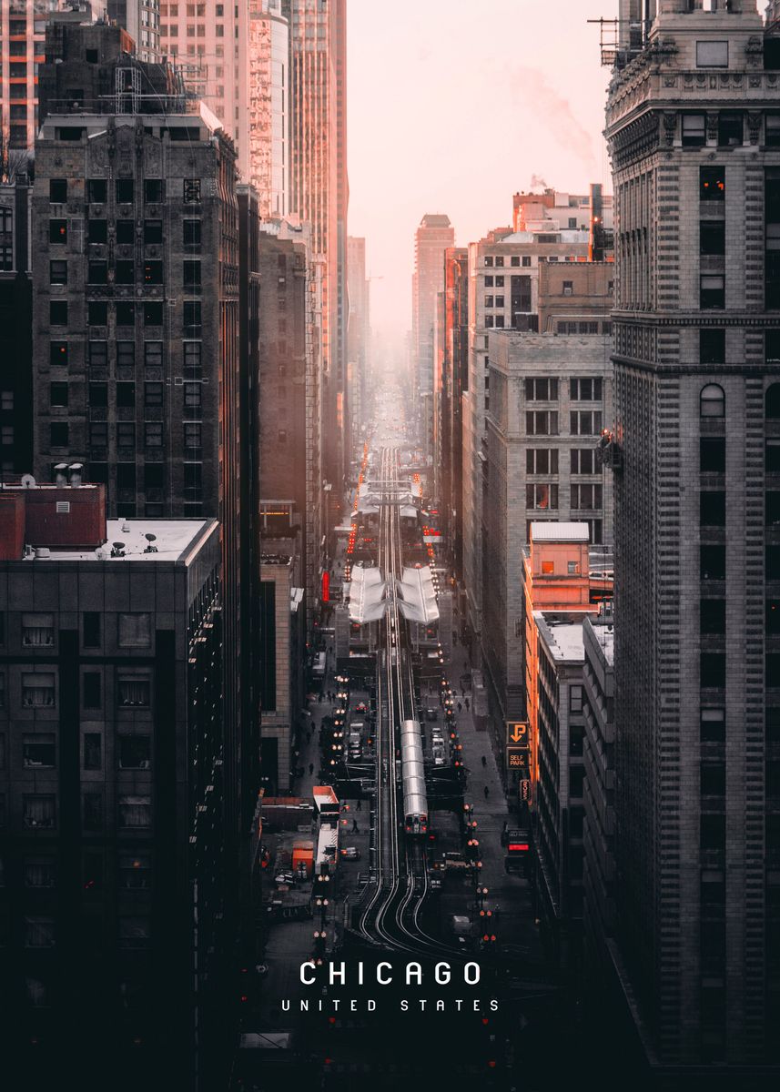 'Chicago ' Poster by Travel Addict | Displate