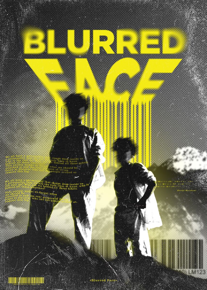 'Blurred Face Poster' Poster, picture, metal print, paint by Nolann ...