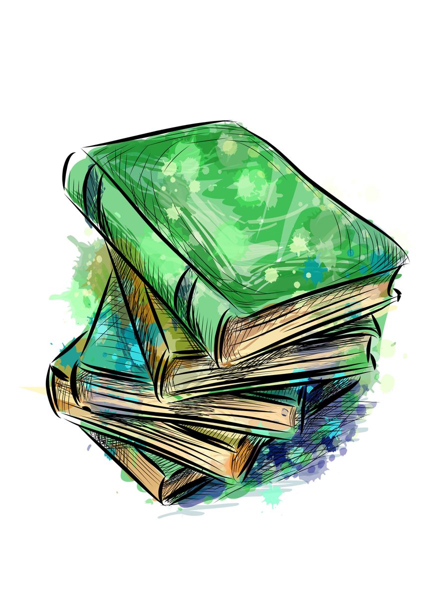 'Stack of multi colored' Poster, picture, metal print, paint by Tran ...