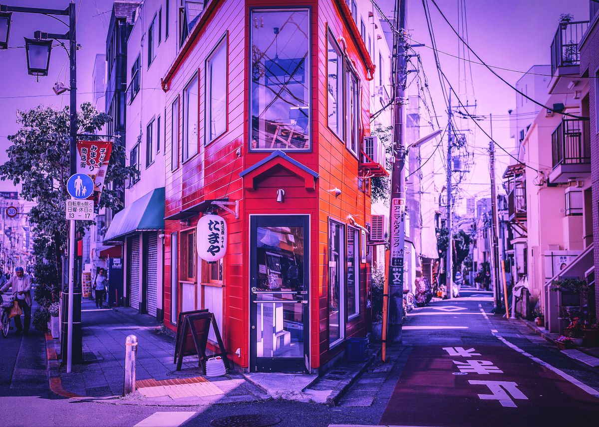 'Tokyo Street' Poster by Big City Boy | Displate