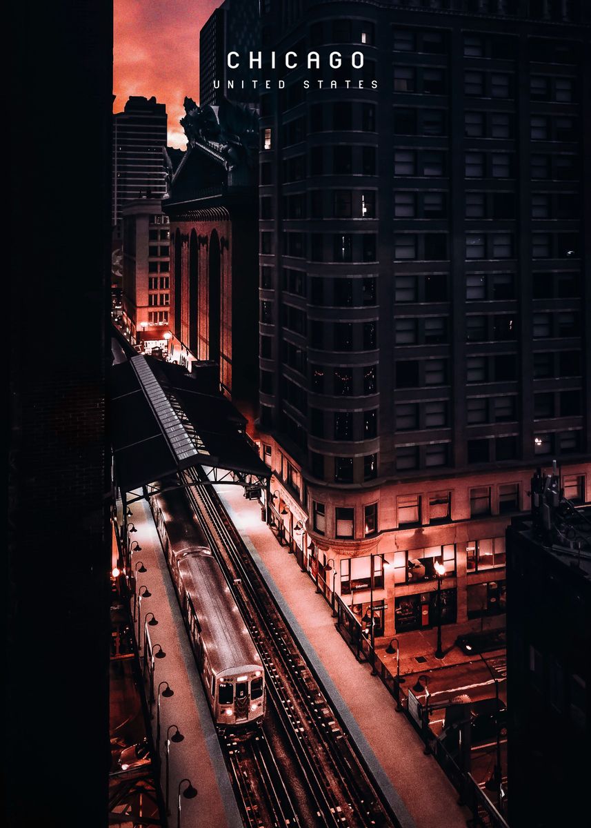 'Chicago ' Poster by Travel Addict | Displate